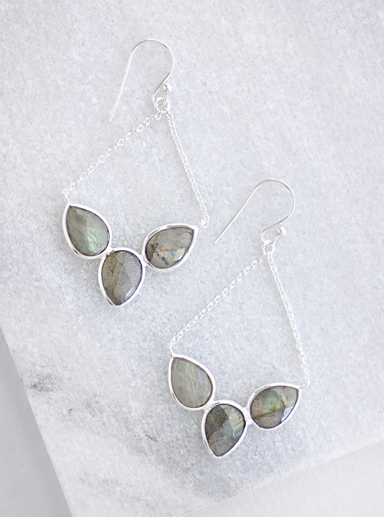 Gorgeous Fan Triple Stone Earring – Felix Z Designs